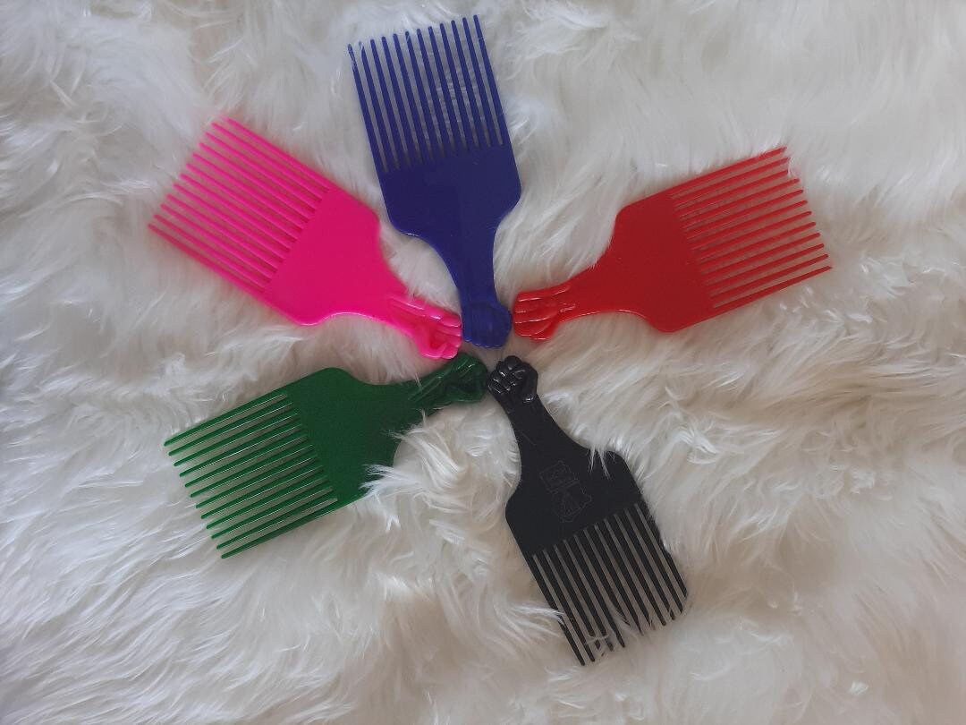 Sellghproducts Natural Hair Afro Combs/ Plastic Hair Pick/ Hair ...