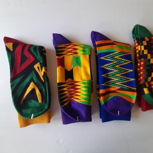 Sellghproducts 4pairs Ghana Kente Socks - Etsy