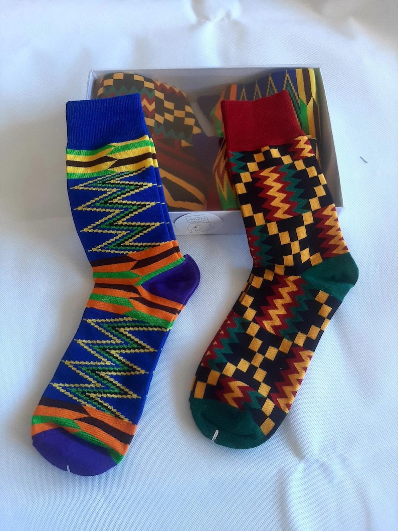 Sellghproducts 4pairs Ghana Kente Socks - Etsy