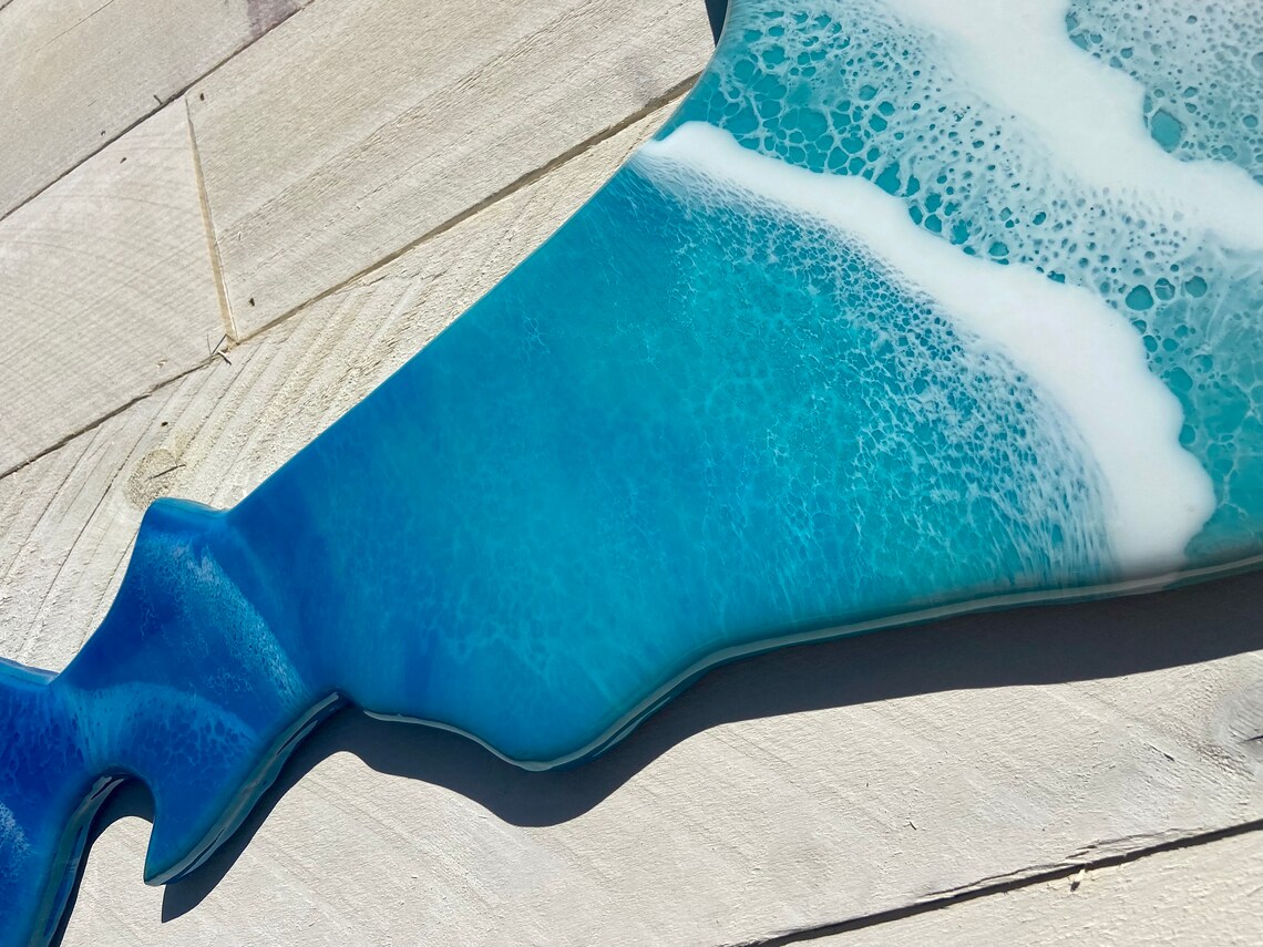 Made to Order Large Shark Wall Art With Epoxy Resin Ocean - Etsy