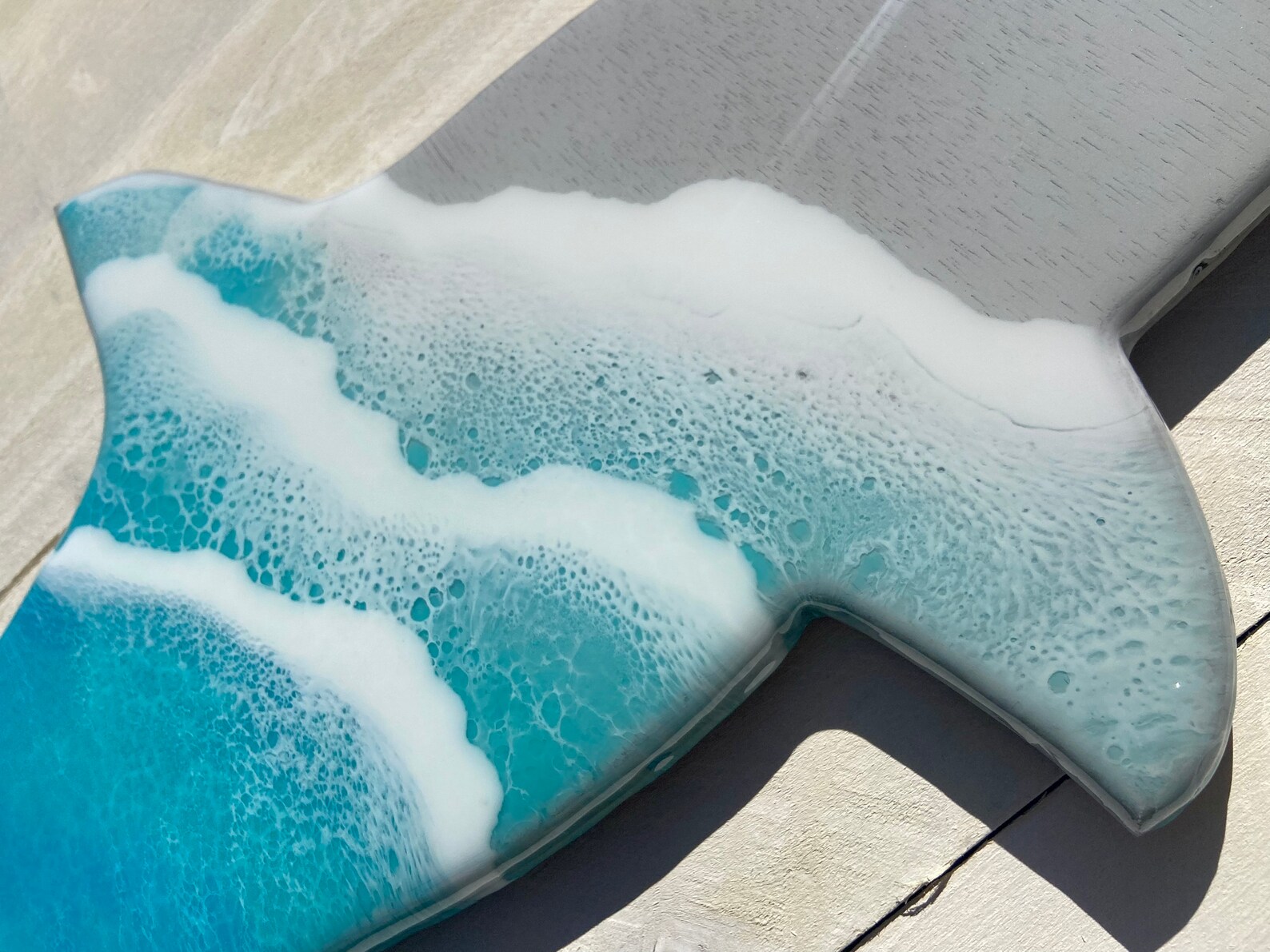 Made to Order Large Shark Wall Art With Epoxy Resin Ocean - Etsy