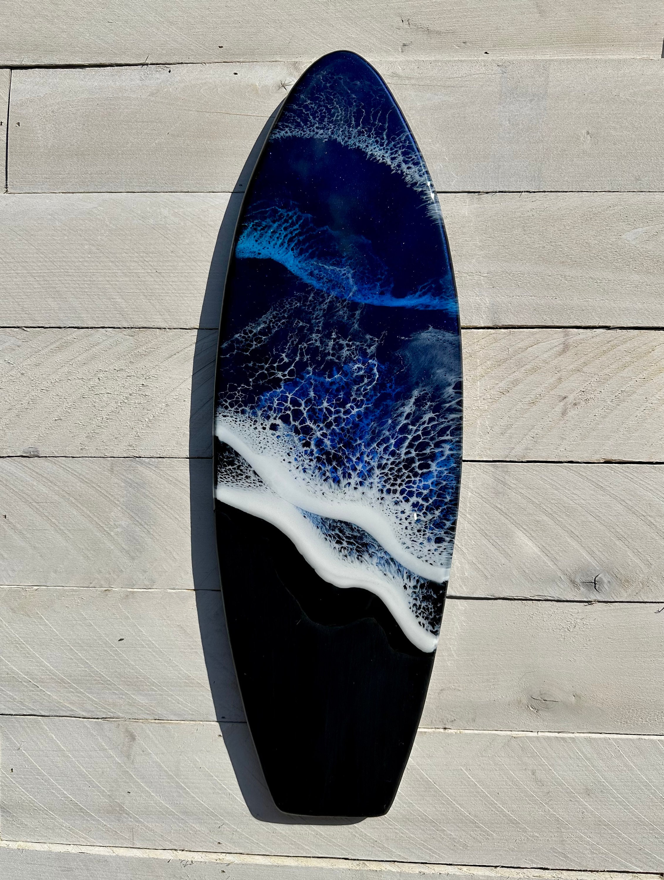Surfboard With Epoxy Resin Ocean Waves Surfboard Wall Decor - Etsy