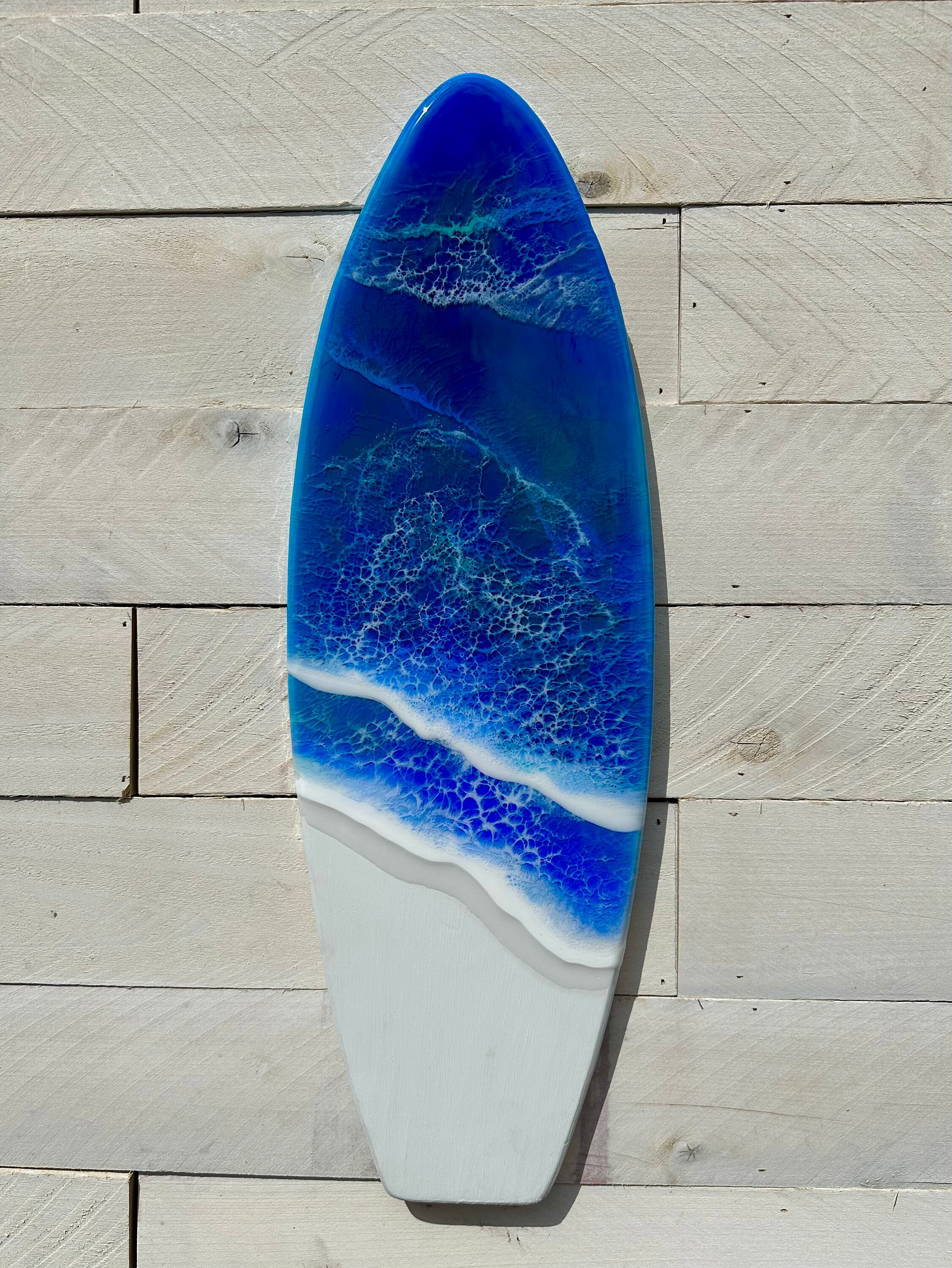 Surfboard With Epoxy Resin Ocean Waves Surfboard Wall Decor - Etsy