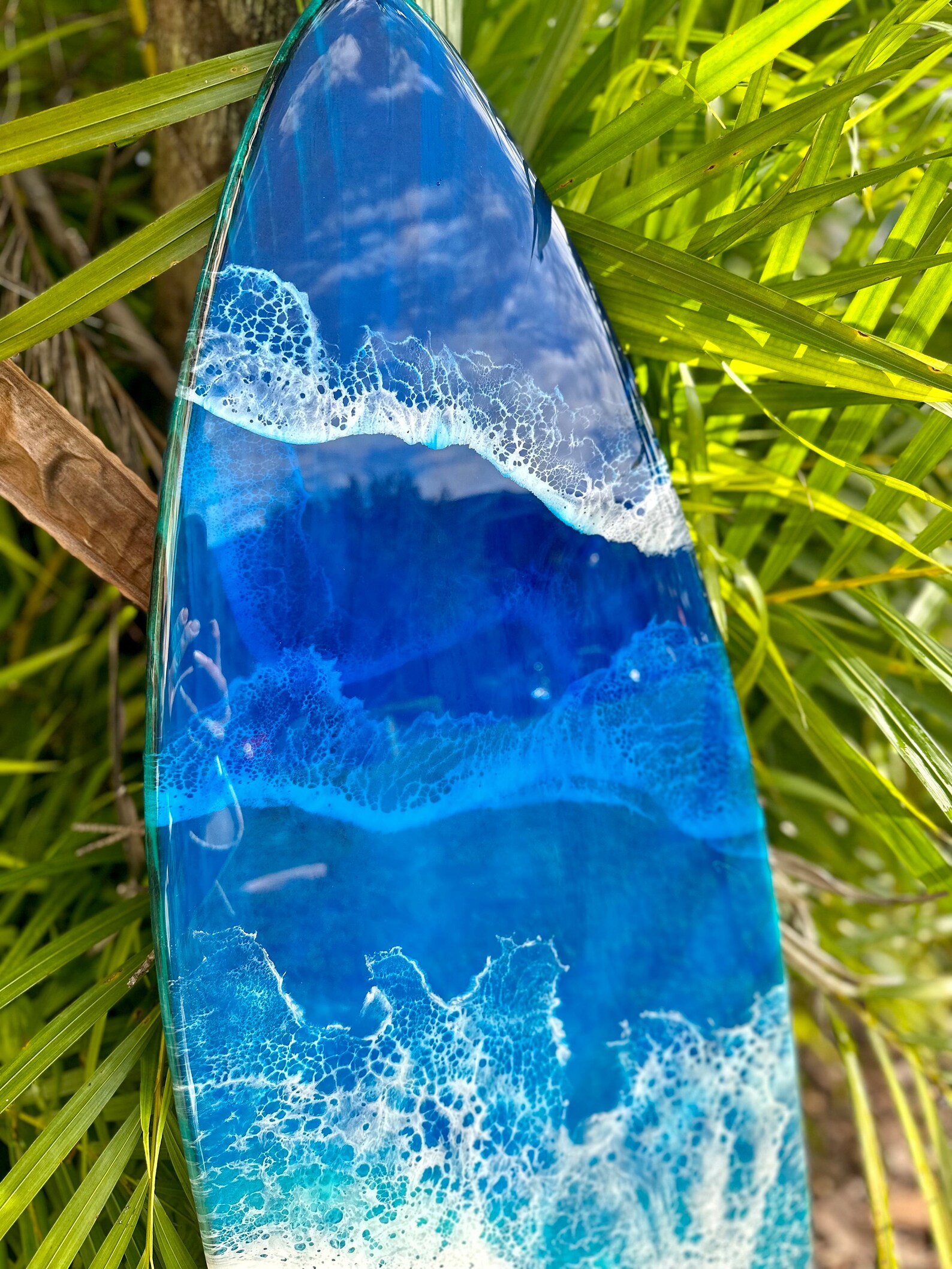 Made to Order Large Surfboard With Epoxy Resin Ocean Waves - Etsy
