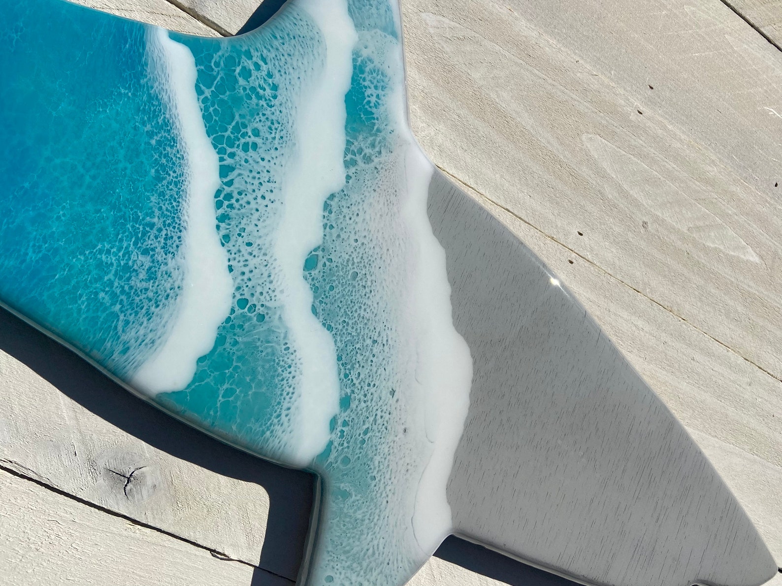 Made to Order Large Shark Wall Art With Epoxy Resin Ocean - Etsy