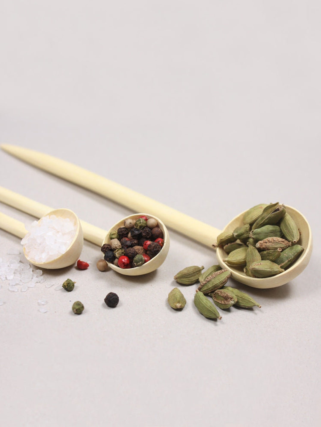 Set of 6 Rustic Hand Craved Moroccan Wooden Spoons - Etsy