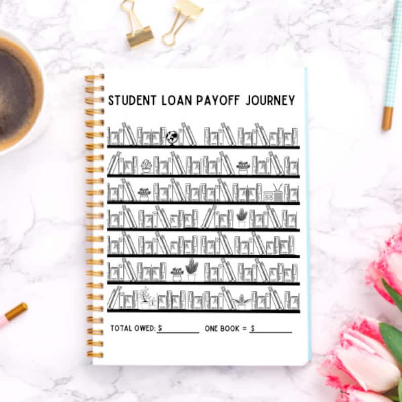 Student Loan Debt Payoff Tracker (debt-free Progress Tracker Coloring ...