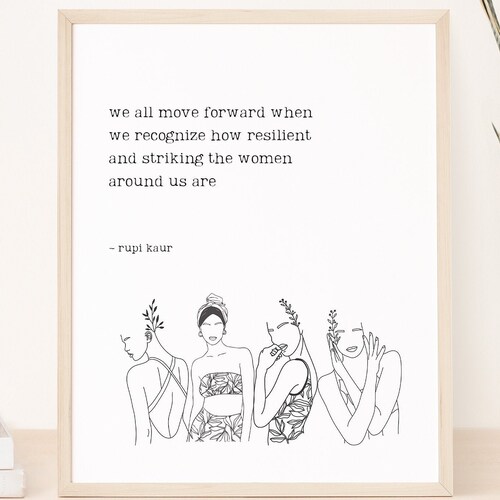 RUPI Kaur Inspirational Wall Art Quote Print Poetry - Etsy