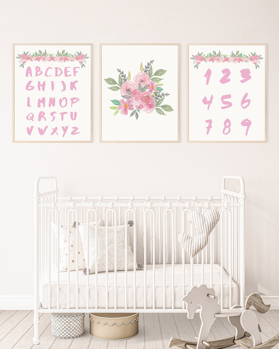 ALPHABET and Numbers Print, Alphabet Poster, Kids Room Decor, ABC Print ...