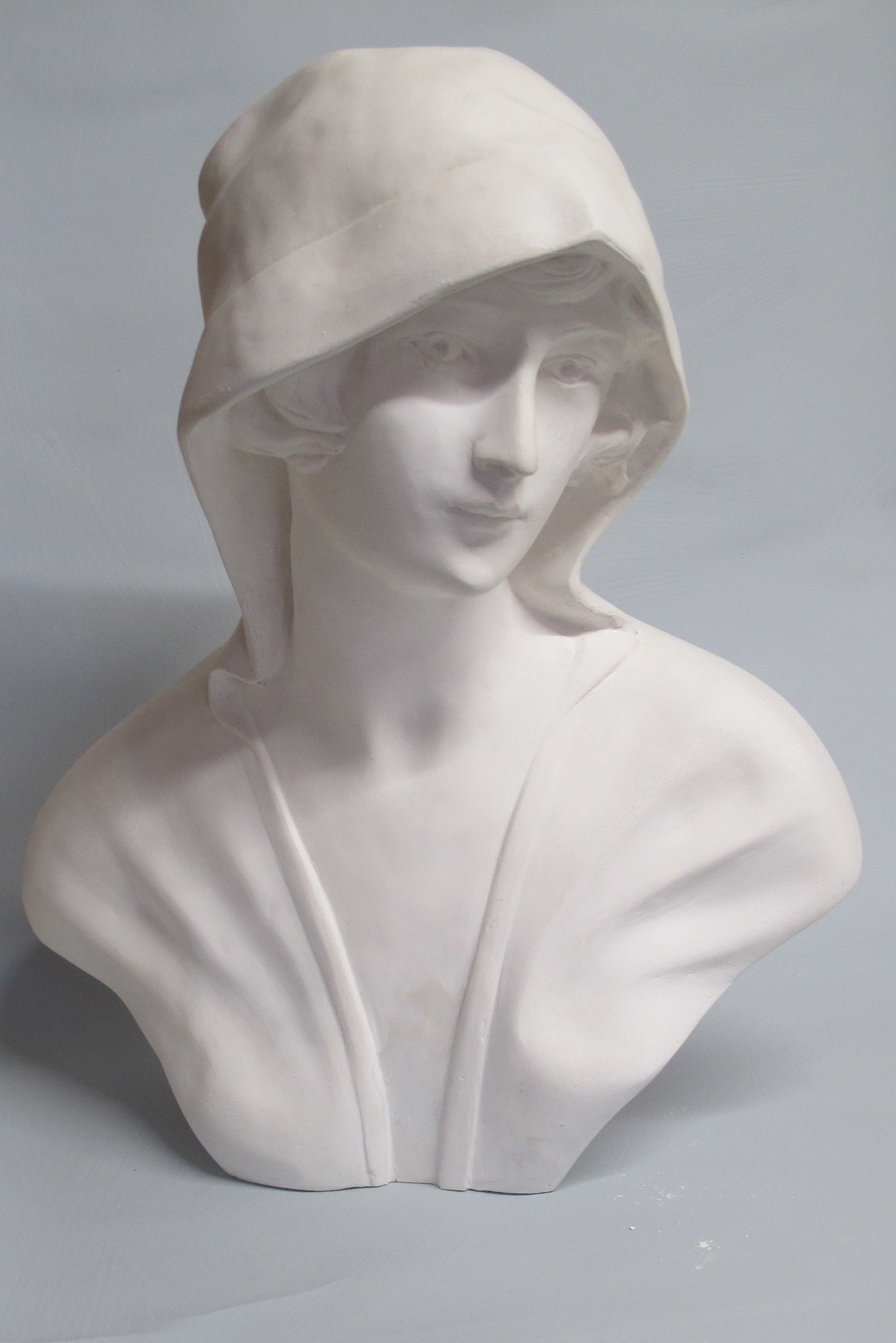 A Lady Figurine-sculpture-bust-plaster Cast- Home-decor - Etsy