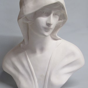 A Lady Figurine-sculpture-bust-plaster Cast- Home-decor - Etsy