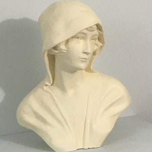 A Lady Figurine-sculpture-bust-plaster Cast- Home-decor - Etsy