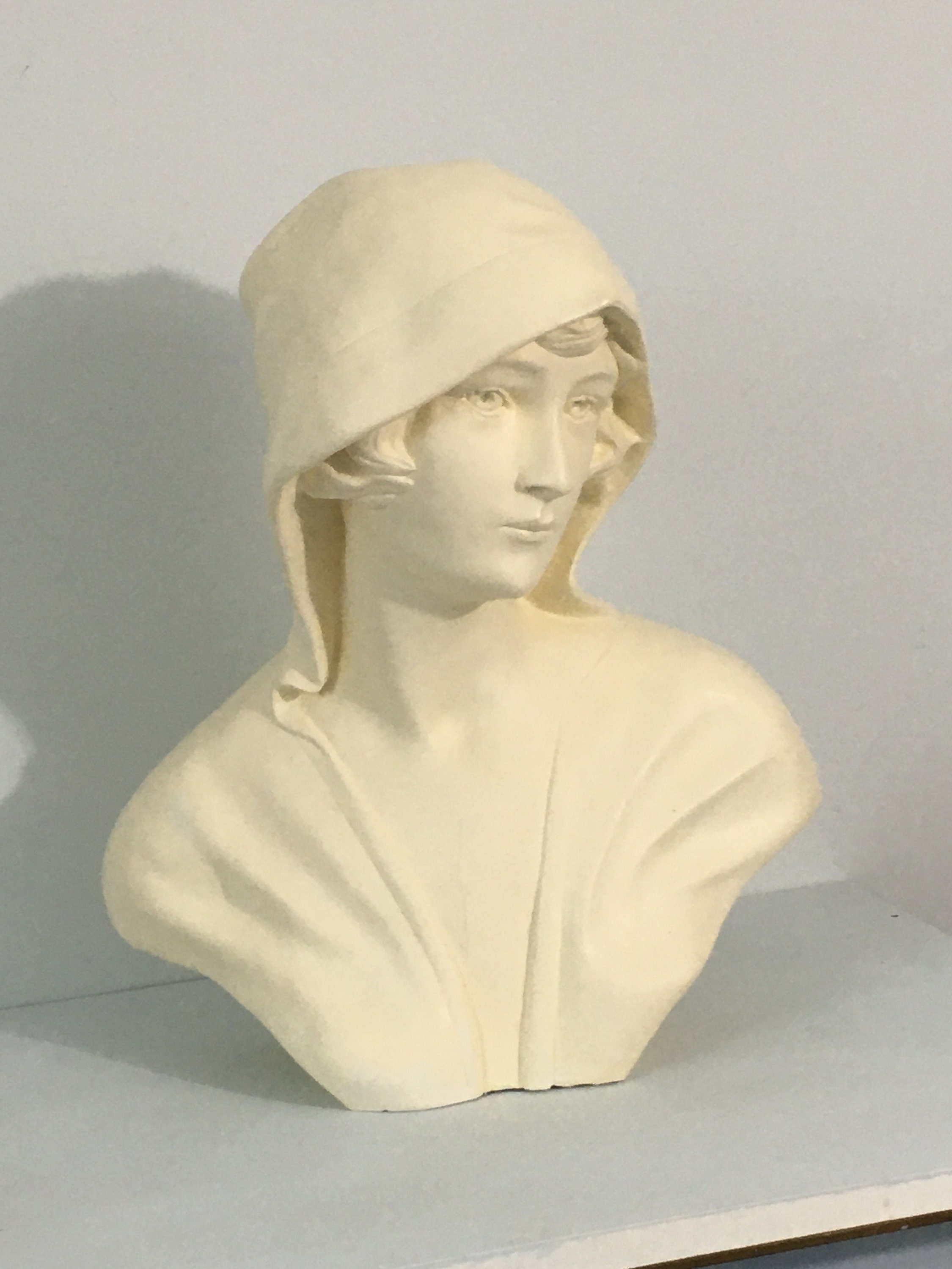 A Lady Figurine-sculpture-bust-plaster Cast Home-decor - Etsy