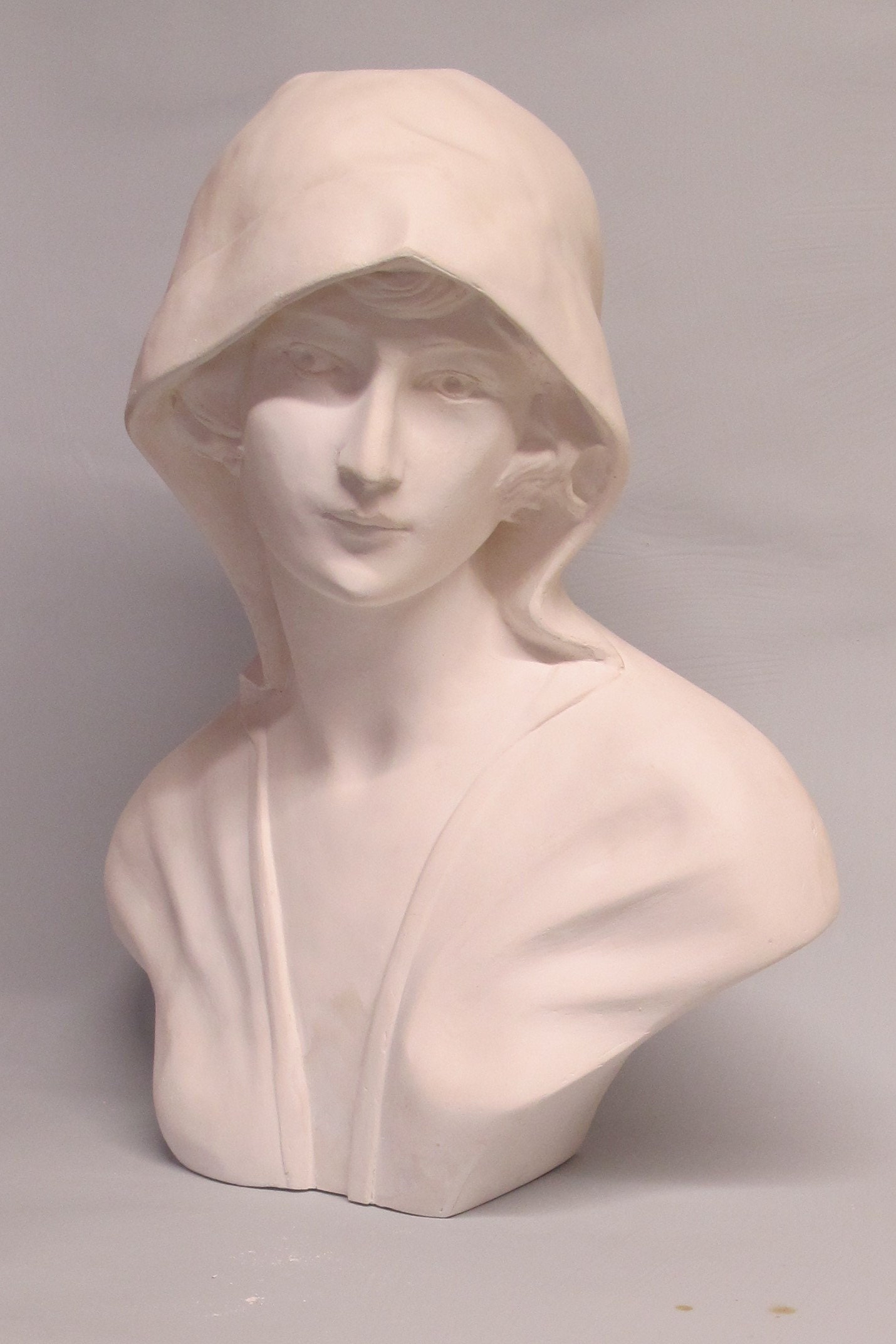 A Lady Figurine-sculpture-bust-plaster Cast Home-decor - Etsy