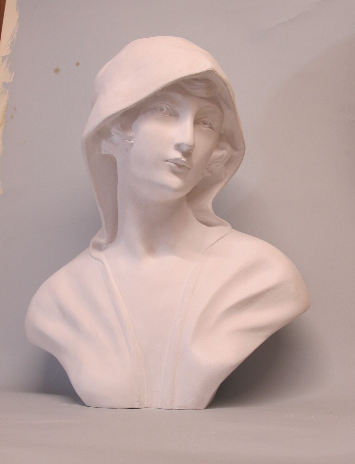 A Lady Figurine-sculpture-bust-plaster Cast- Home-decor - Etsy