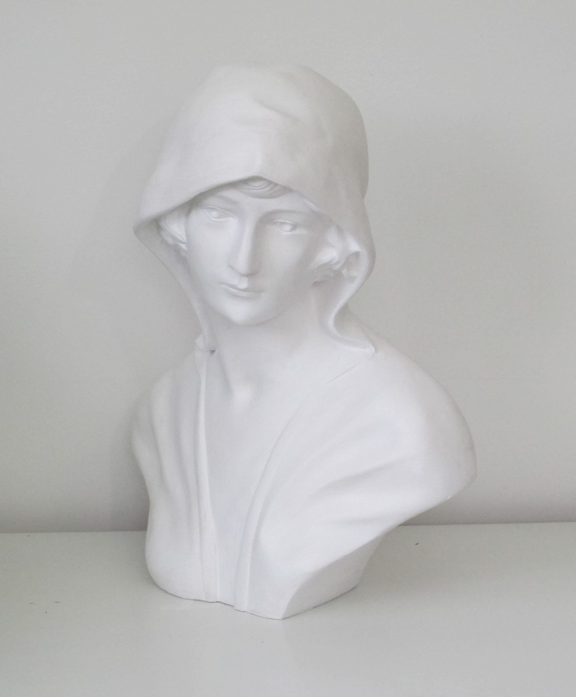 A Lady Figurine-sculpture-bust-plaster Cast Home-decor - Etsy