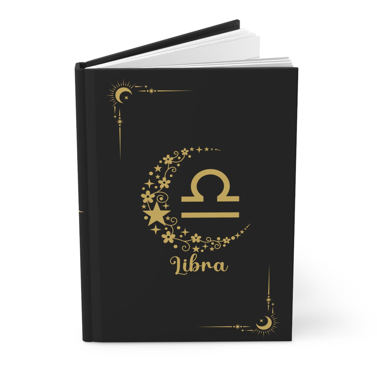 Libra Star Sign Hardcover Journal Matte, Astrology Notebook, Birth Sign ...