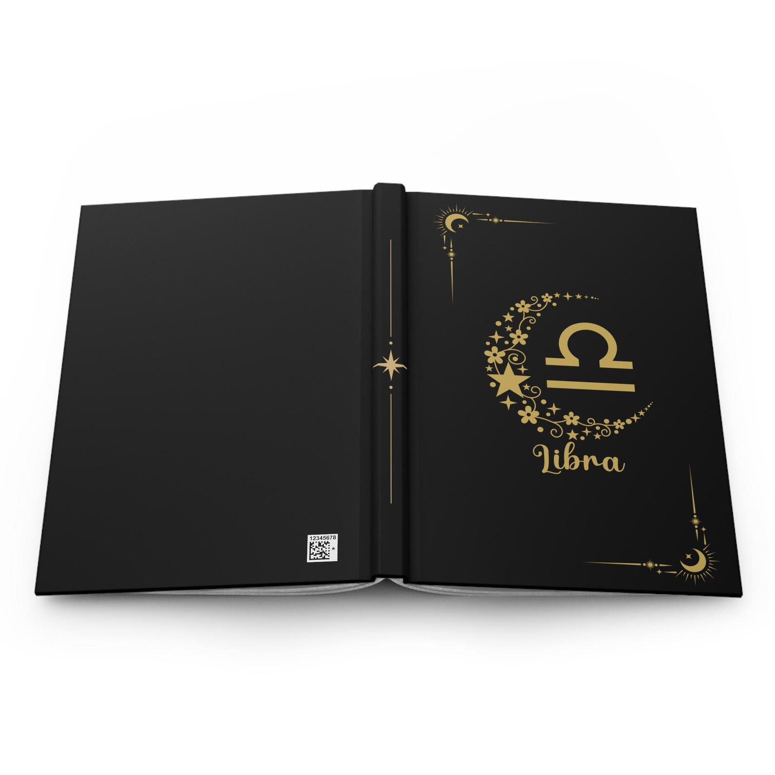Libra Star Sign Hardcover Journal Matte, Astrology Notebook, Birth Sign ...