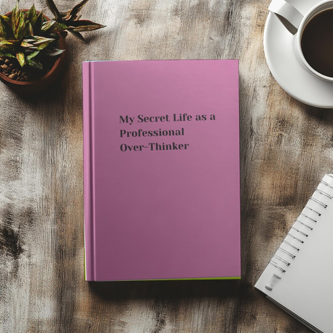 Professional Over-thinker Pink Journal: Humorous Daily Diary - Etsy