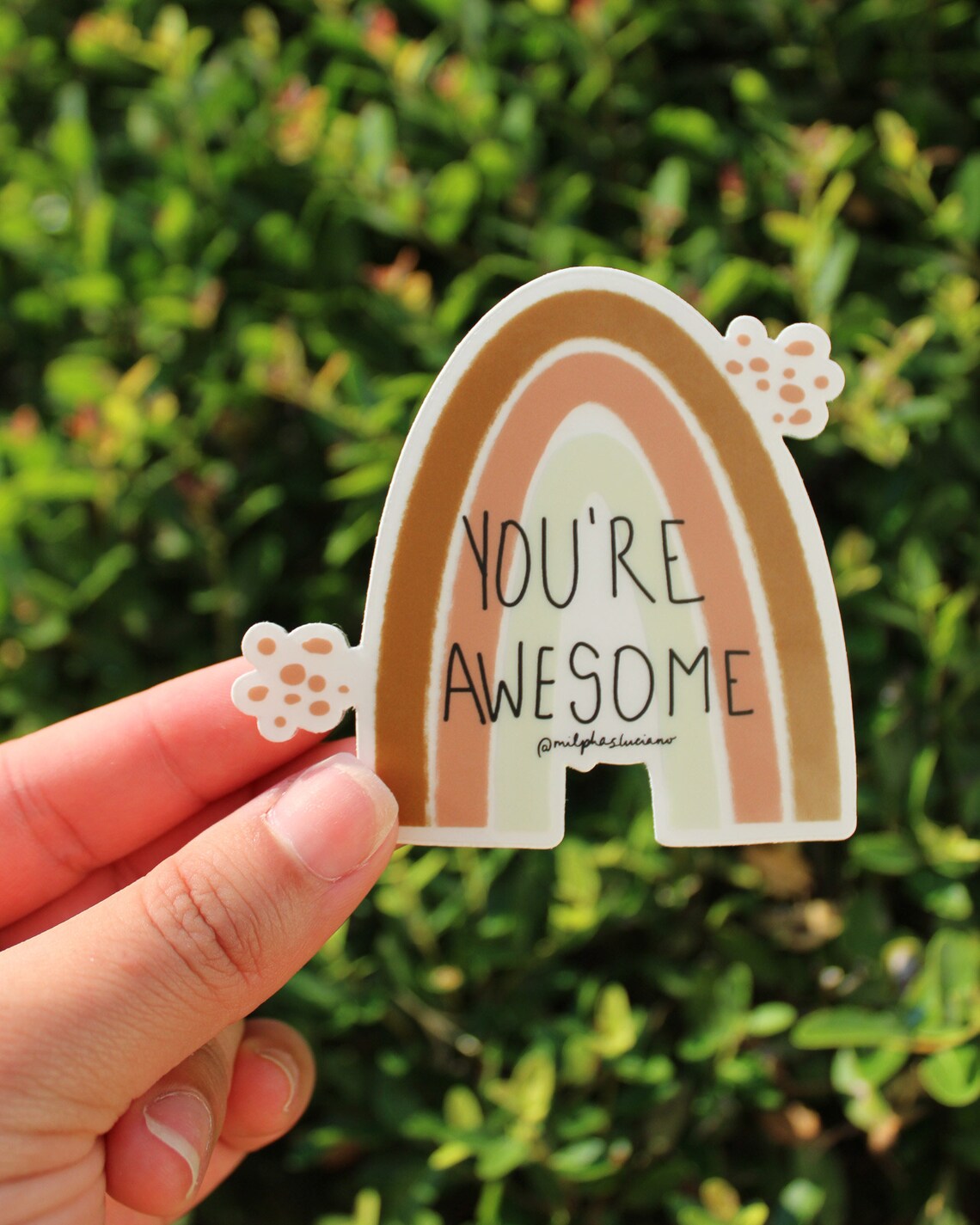 You're Awesome Clear Sticker⎪rainbow Sticker⎪laptop Sticker⎪planner ...