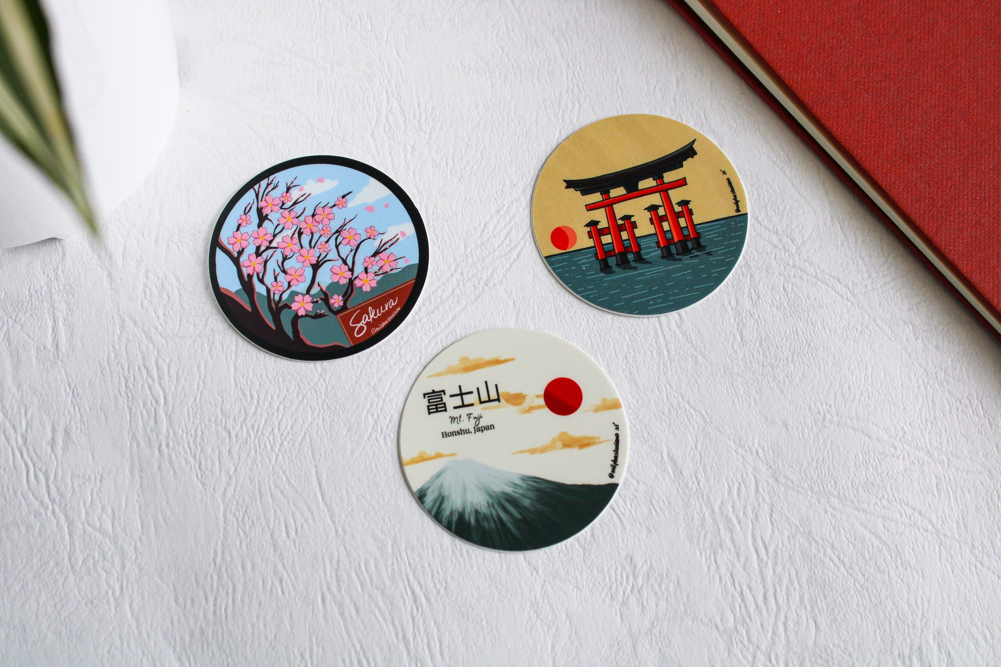 Japan Theme Vinyl Stickers⎪mt. Fuji Sticker⎪shrine Sticker⎪sakura ...