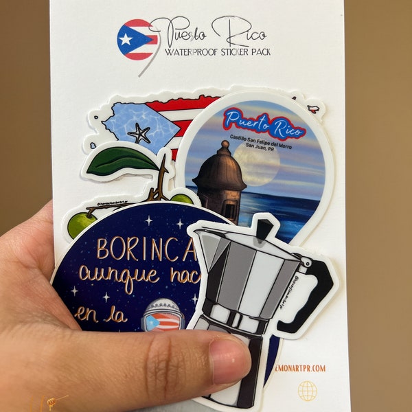 Puerto Rico Sticker Boricua - Etsy