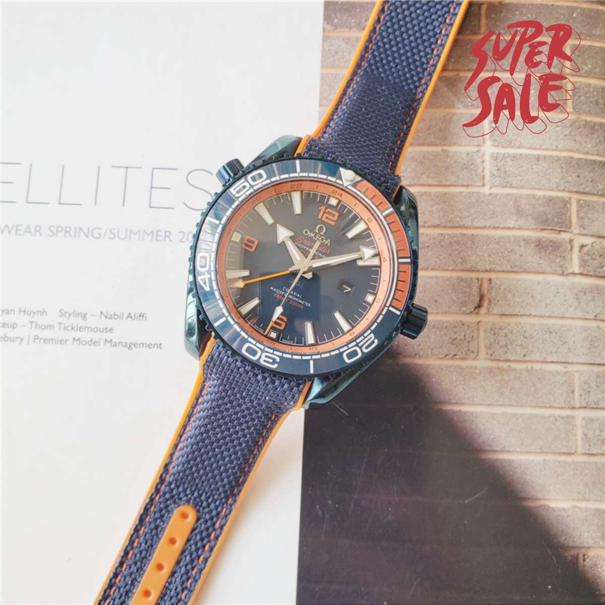 Luxury Omega Blue Dial Seamaster Planet Ocean 600M Coaxial - Etsy