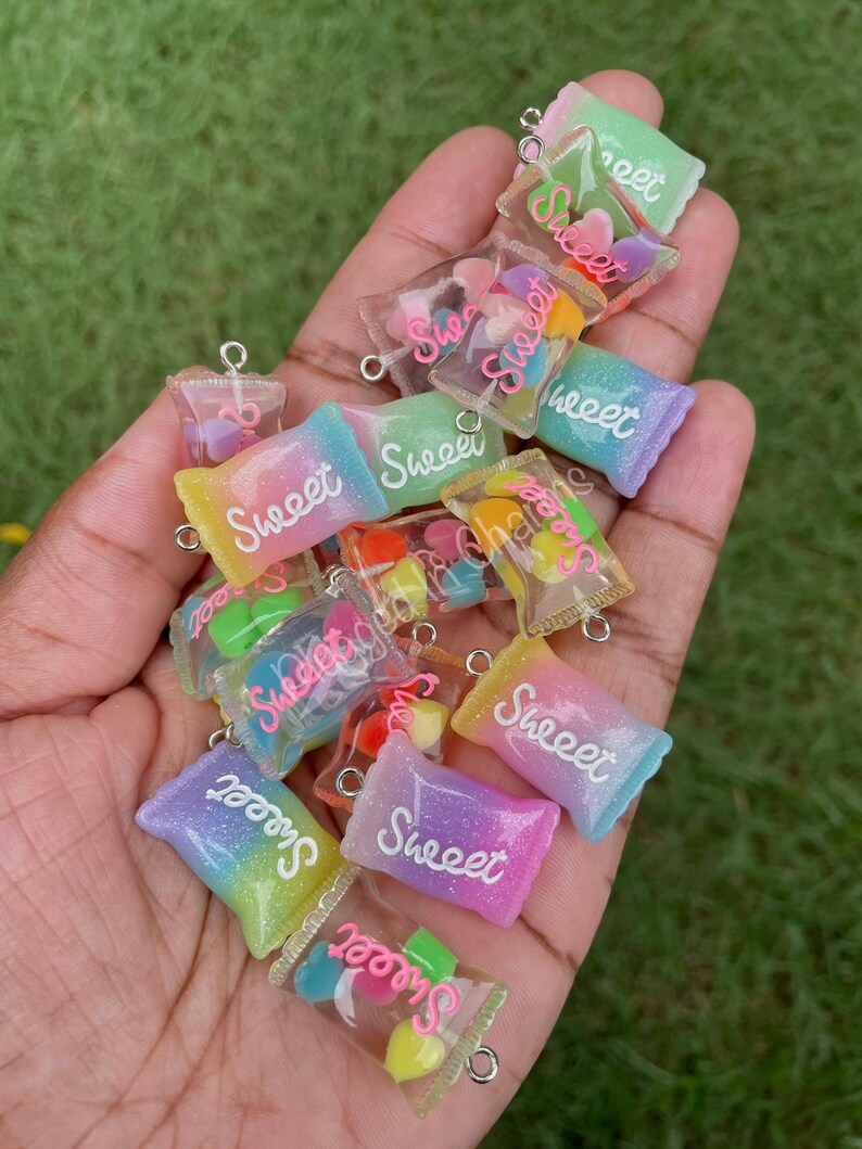 5pc Sweet Candy Charm Set DIY Bracelet Making Pendant - Etsy
