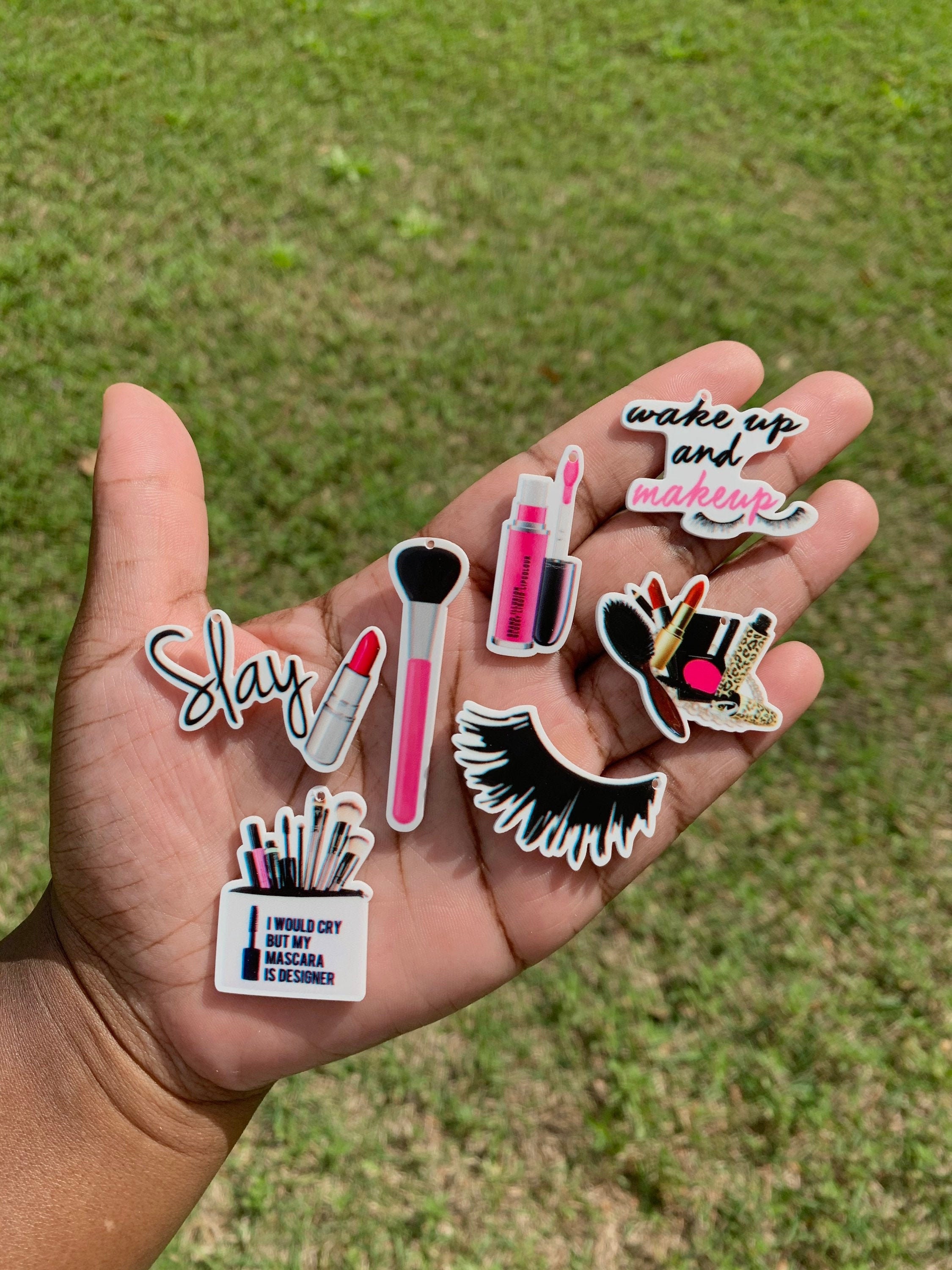 Charms Makeup 7 Piece Planar Charm Set Charm Bracelet Money Charms ...