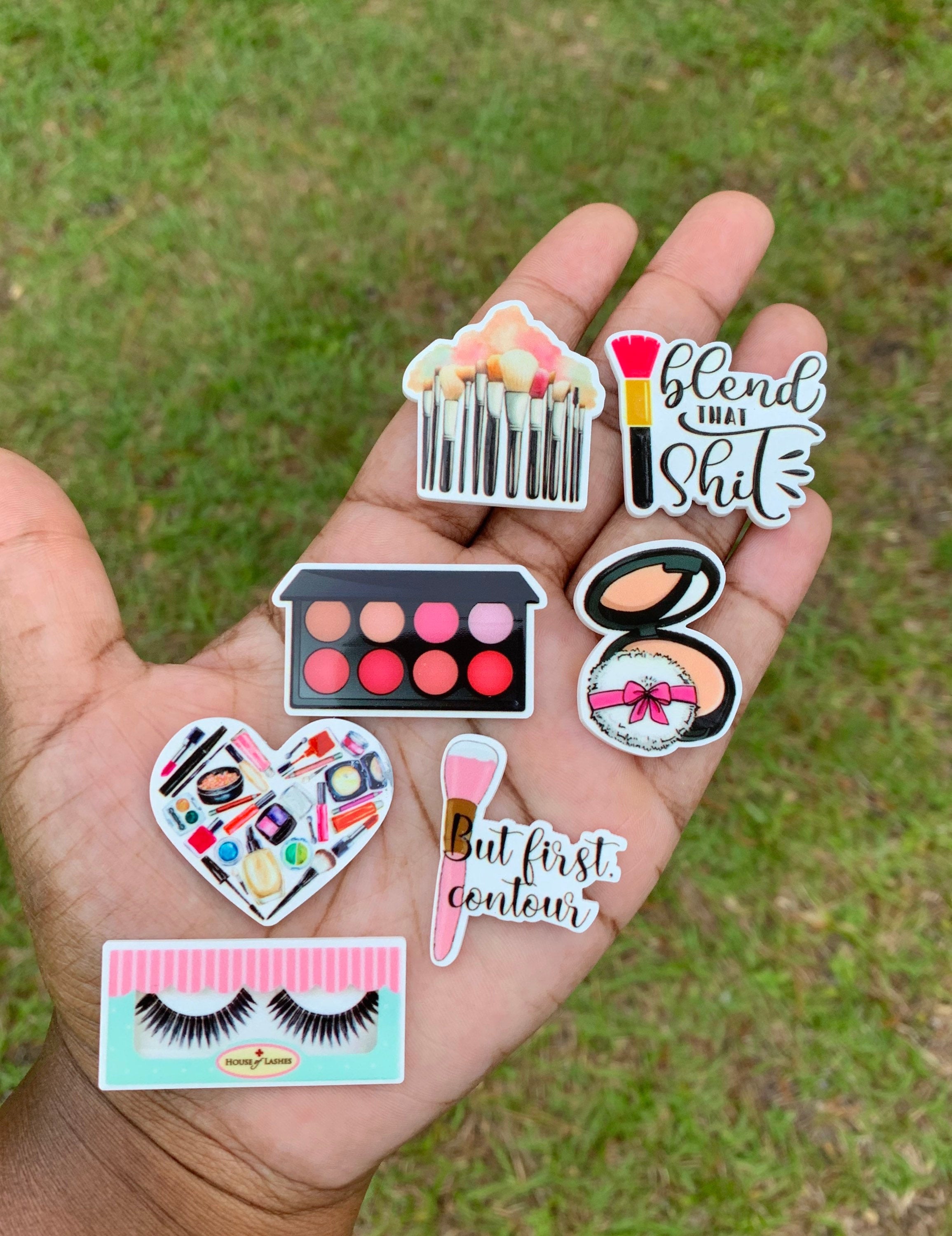 Makeup 7 Piece Planar Charm Set Flatback Resin Charm Charm - Etsy