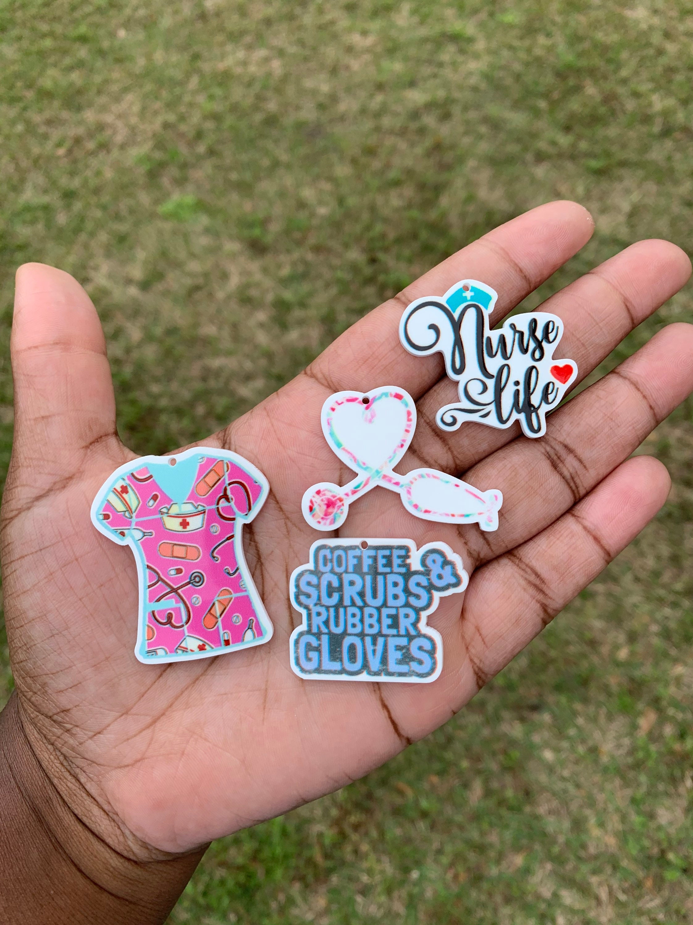 4 Piece Nursing Planar Charm Set Nurse Life Scrub Life DIY - Etsy