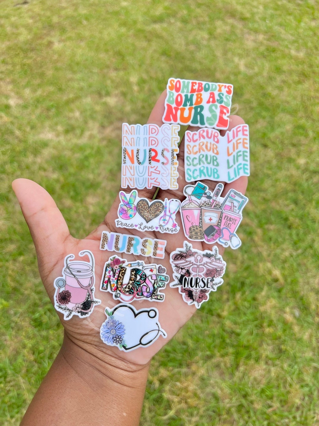 10 Piece Nursing Planar Charm Set, Nurse Charms, Flatback Resin Charm ...