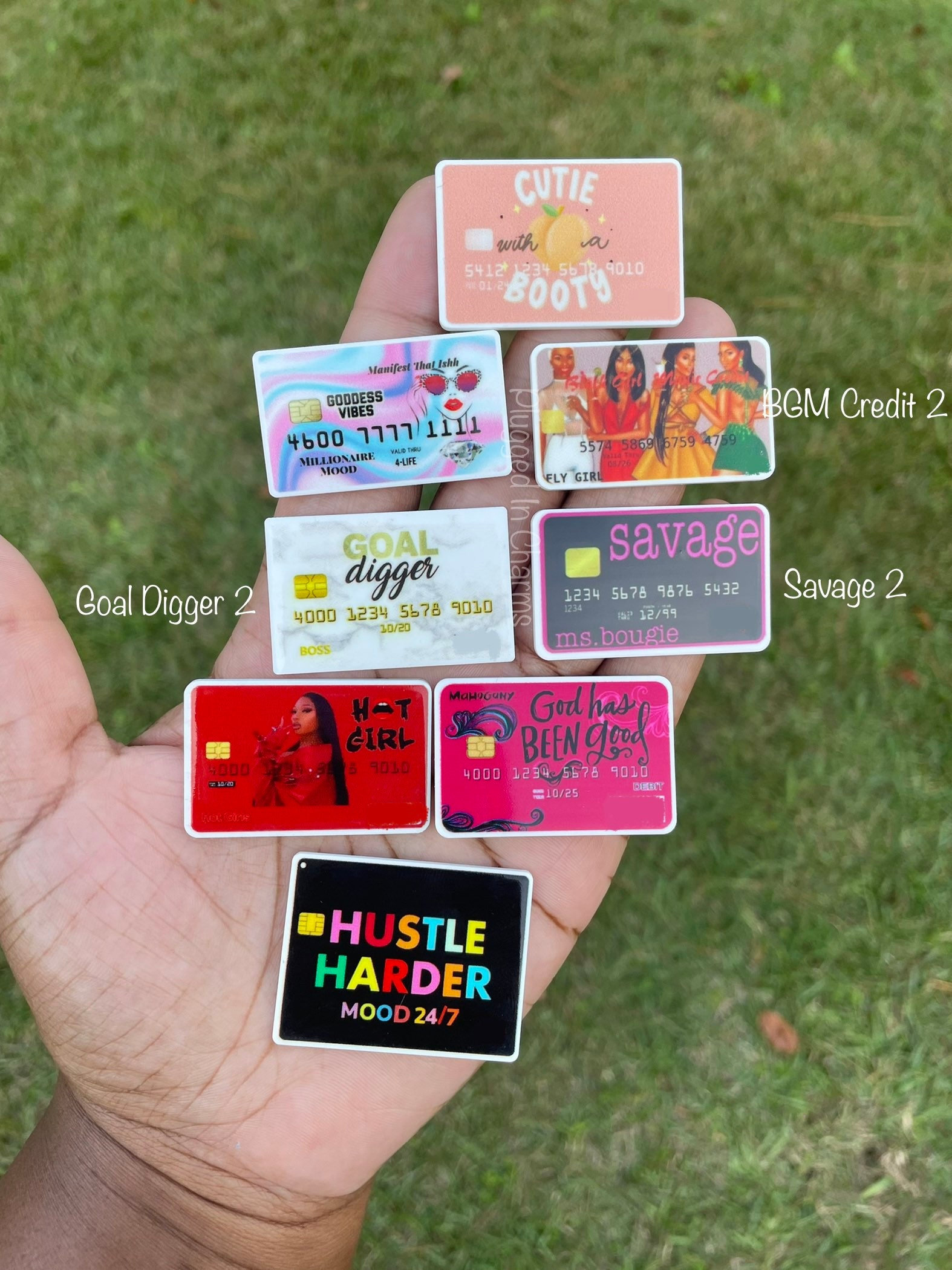 Credit Card Charms Planar Charms Flatback Charms Charm | Etsy