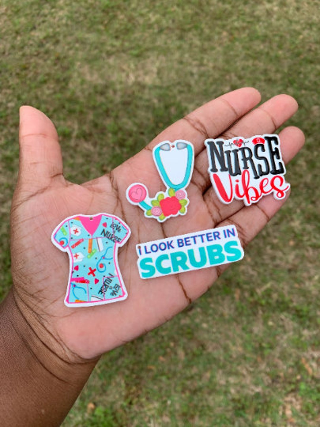 4 Piece Nursing Planar Charm Set, Nurse Life, Scrub Life, DIY, Charm ...