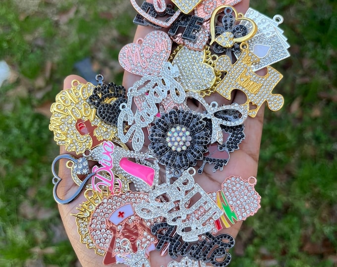 10 Pcs Mixed Charm Sets, Charm Bundle, Charms in Bulk, Wholesale Charms ...