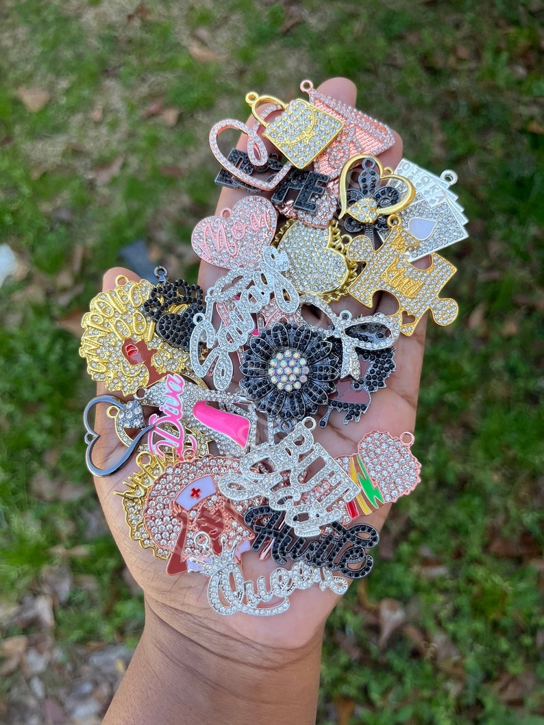 10 Pcs Mixed Charm Sets, Charm Bundle, Charms in Bulk, Wholesale Charms ...