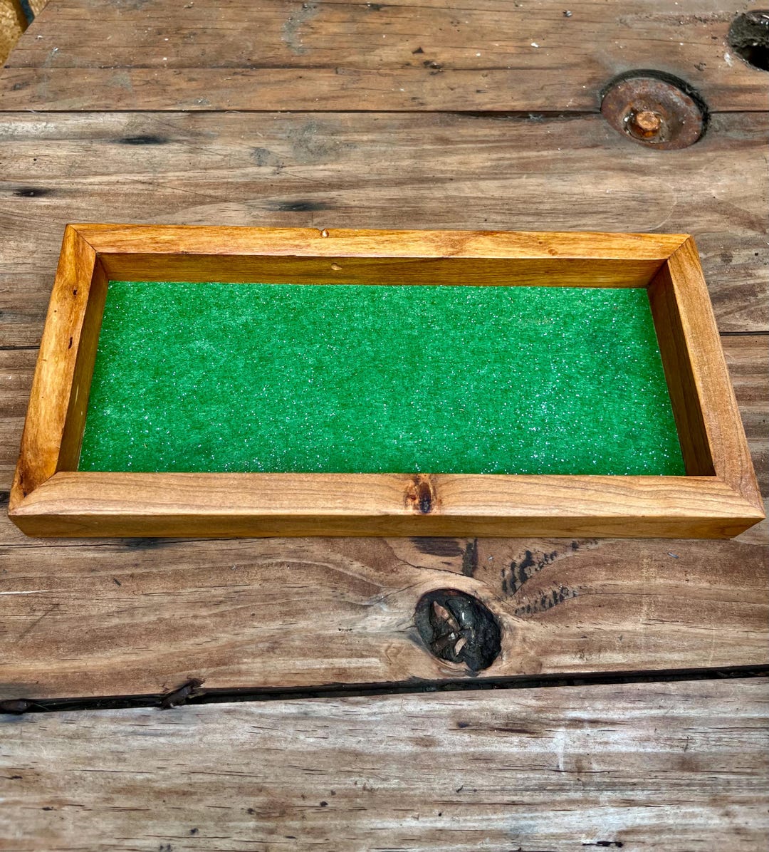 Purple Plum Wood Jewelry Tray | Handmade Wooden Ring Dish | Rustic ...