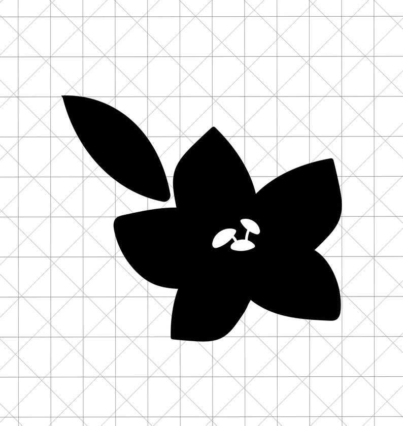 Simple Flower SVG & PNG Set – 7 Hand-drawn Floral Line Art for ...