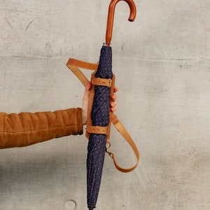 Umbrella Sling / Umbrella Carrier / Leather Umbrella Shoulder Holder ...