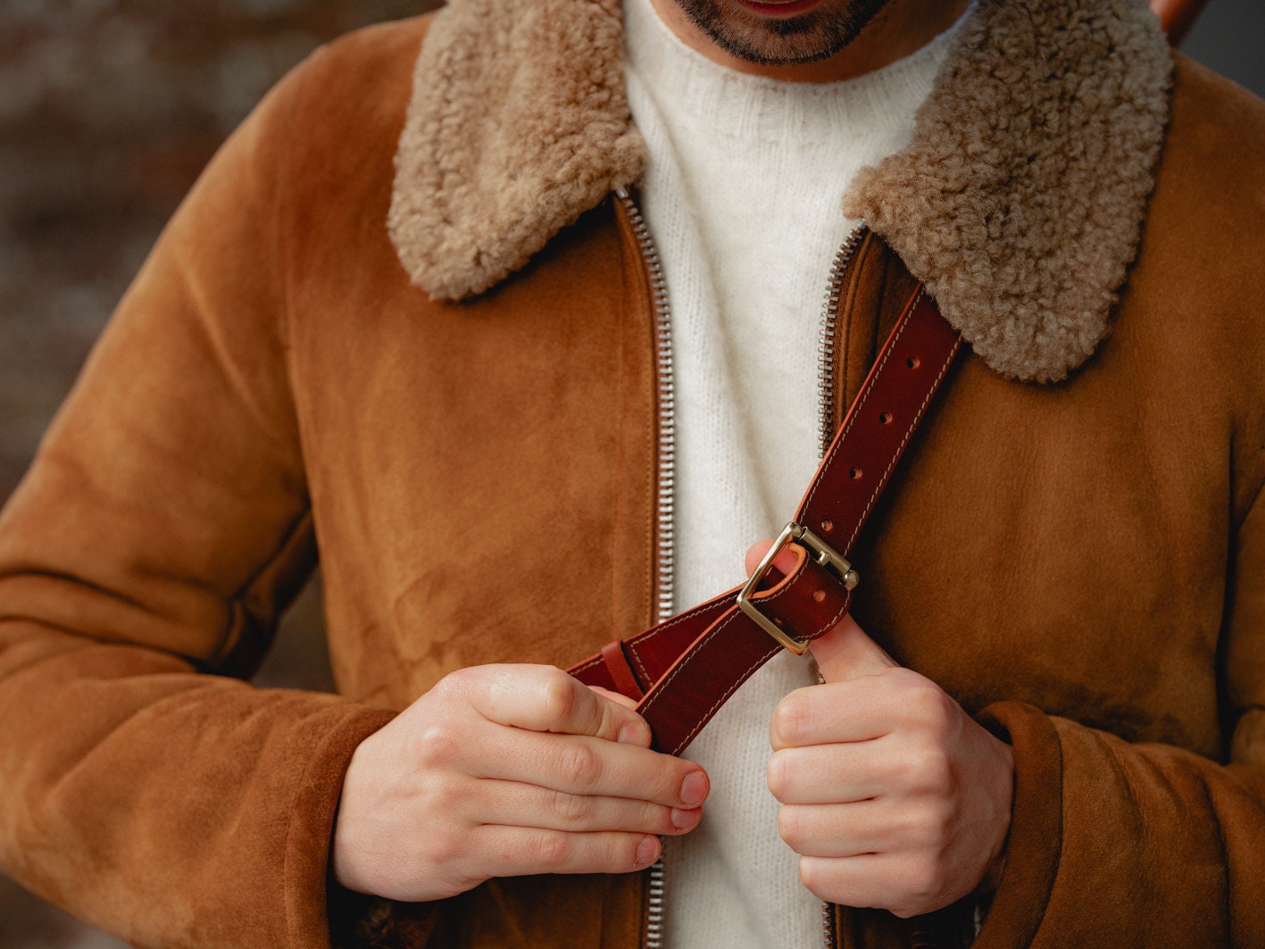 Umbrella Sling / Umbrella Carrier / Leather Umbrella Shoulder Holder ...