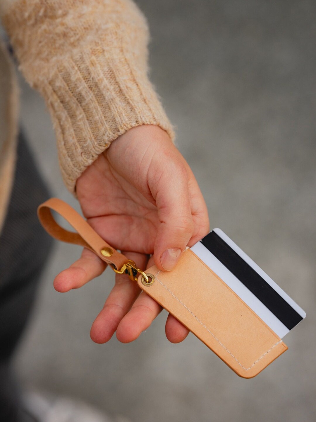 Swipe Card Holder // Minimal Swipe Card Wallet - Etsy