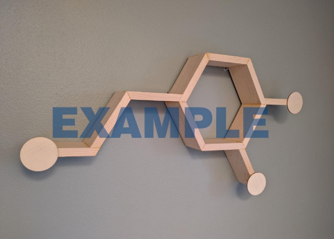 GABA / Calming / Molecule Shelf / Wall Art - Etsy