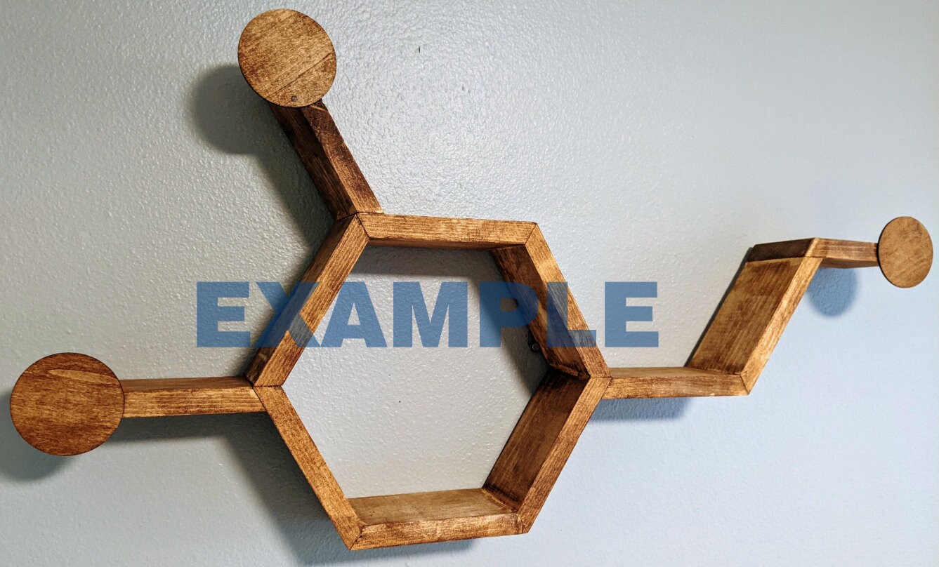 GABA / Calming / Molecule Shelf / Wall Art - Etsy
