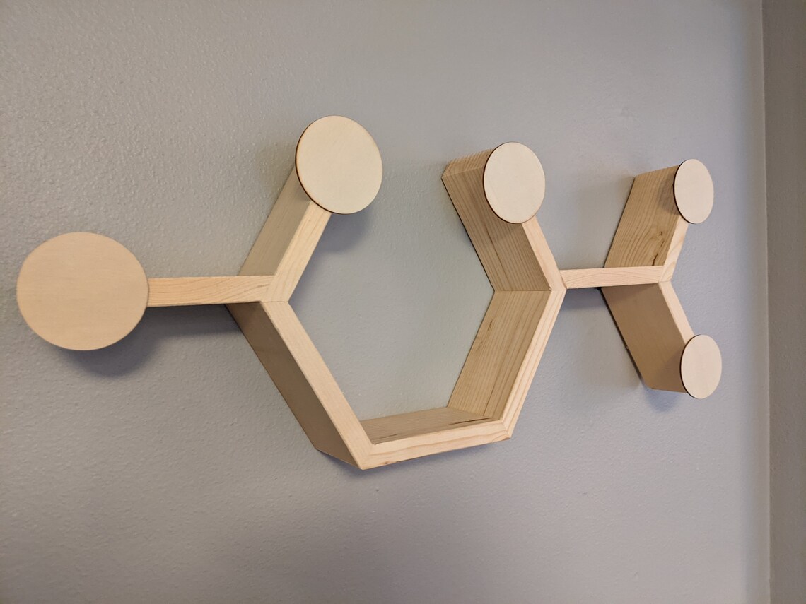 Glutamate / Memory / Molecule Shelf / Wall Art - Etsy