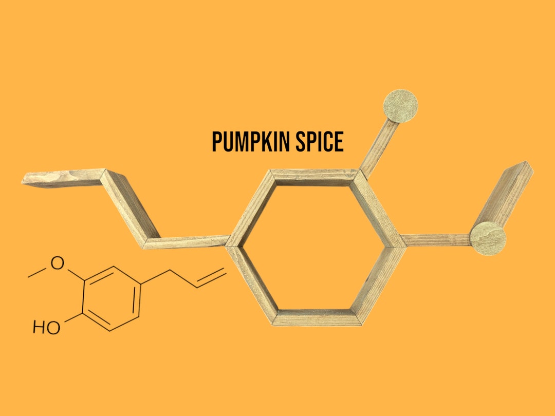 Pumpkin Spice Molecule Art - Etsy