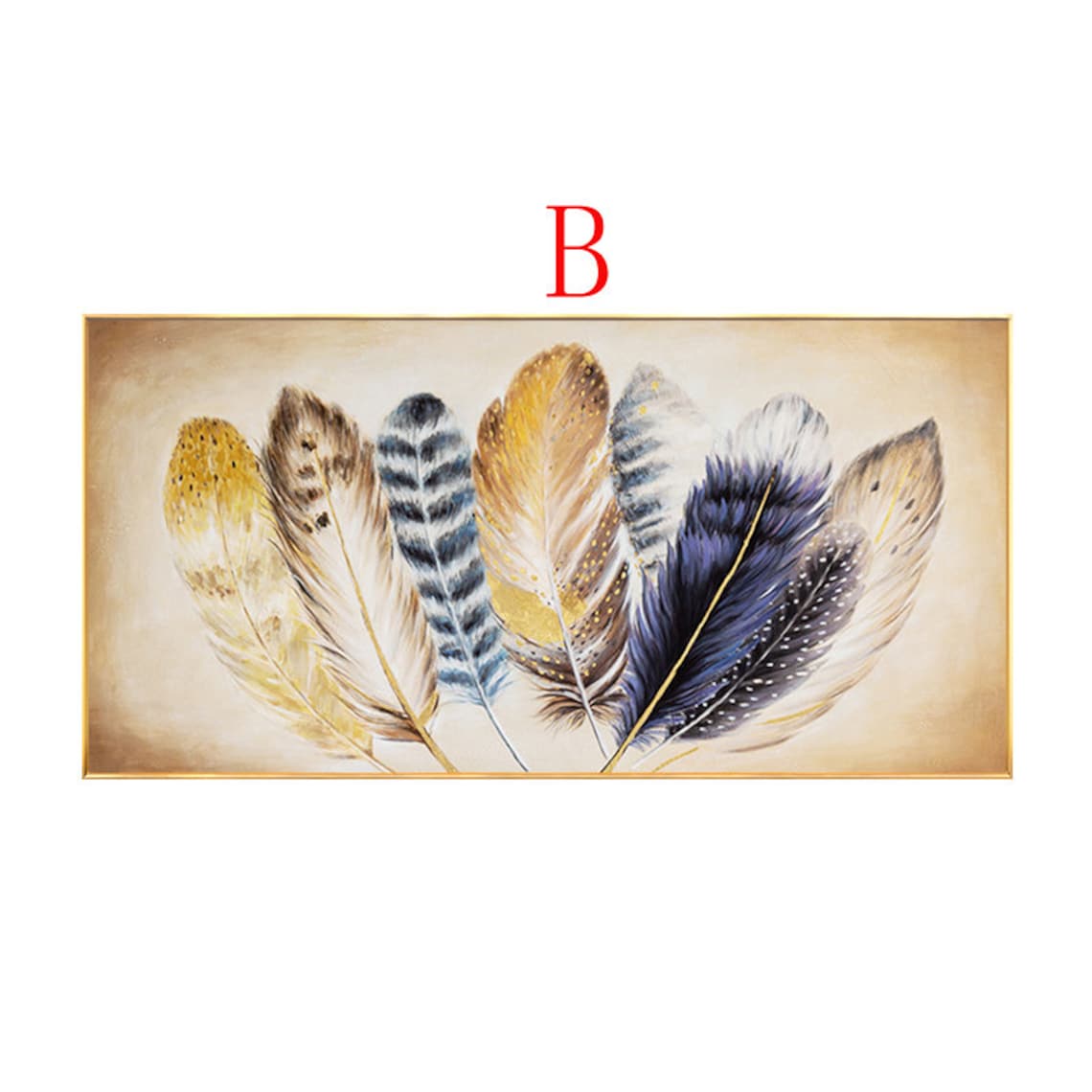 Original Animal Feather Oil Painting on Canvas Abstract - Etsy