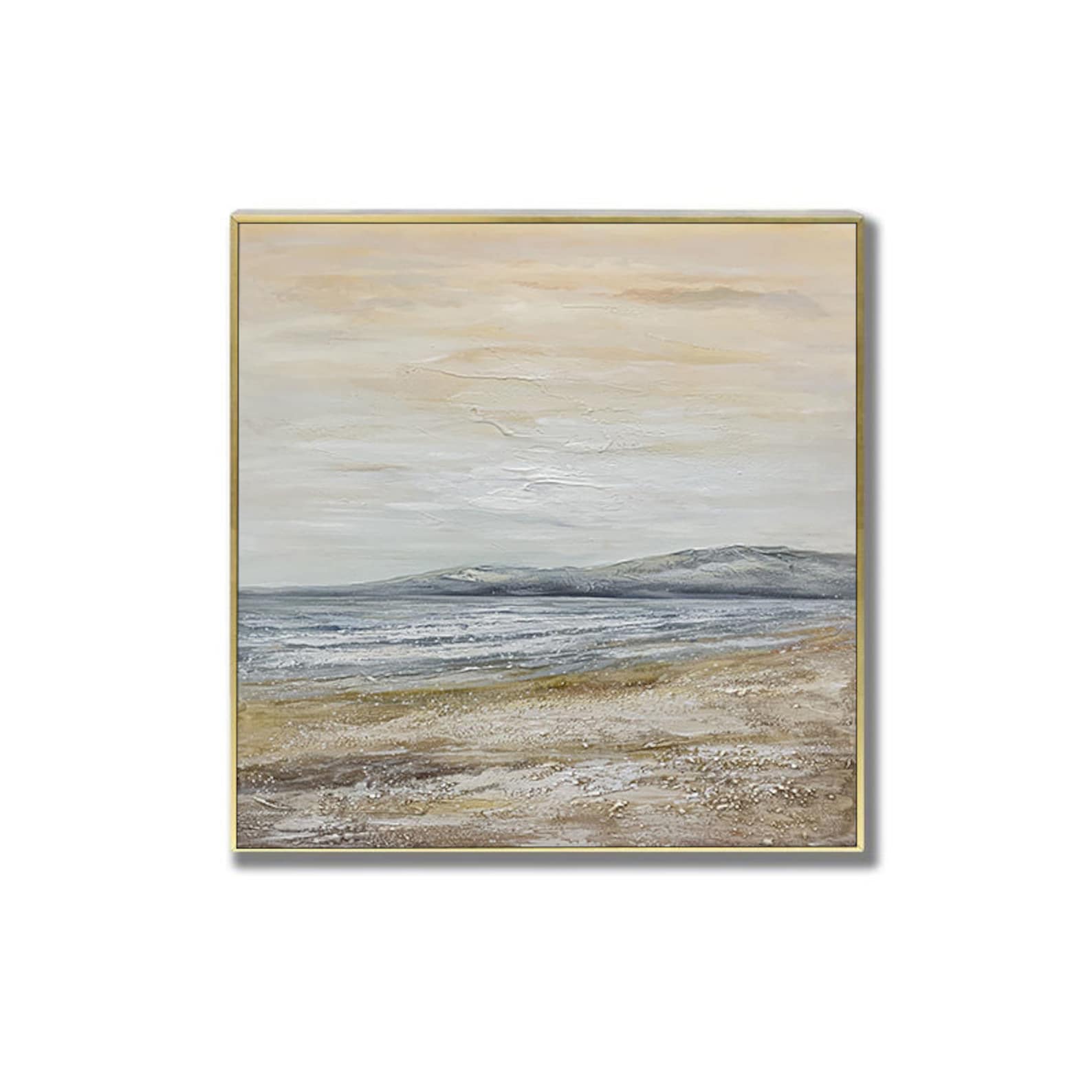 Abstract Seascape Canvas Wall Art Original Beach Landscape - Etsy UK