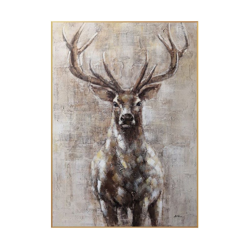 Large Abstract Deer Oil Painting on Canvas Original and - Etsy Australia