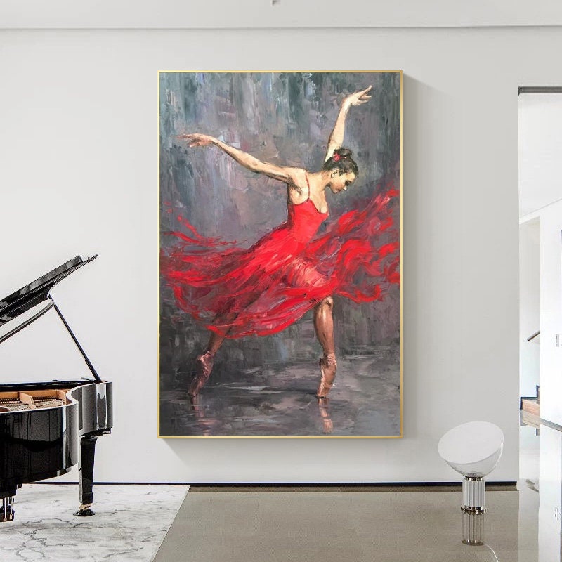 Impressionist Ballet Dancer Oil Painting on Canvas Original - Etsy
