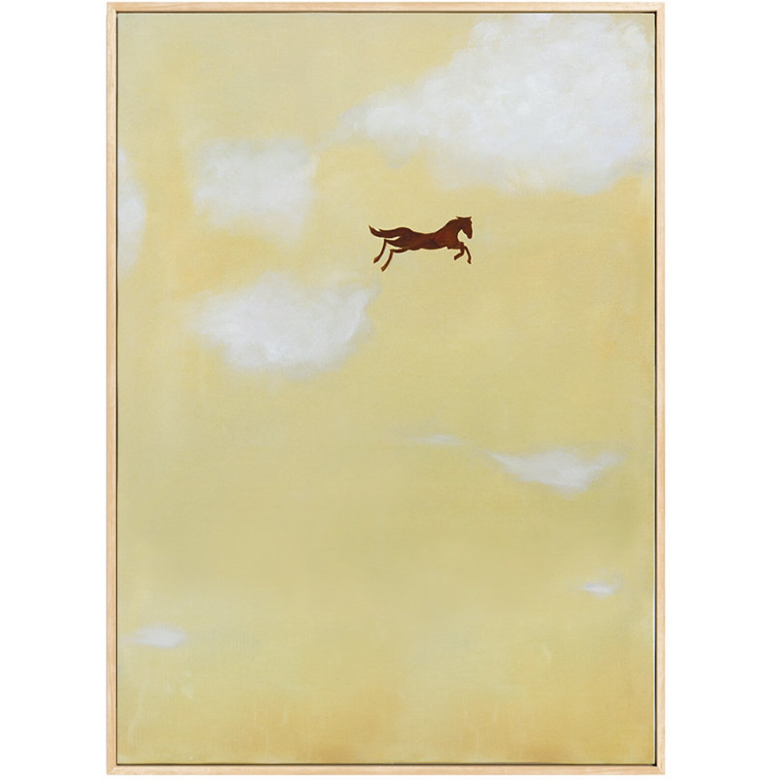 Large Abstract Cream Canvas Wall Art Original Horse and - Etsy